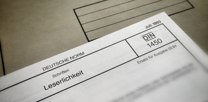 DIN 1450 – warum eine Norm zur Leserlichkeit von Schrift sinnvoll ist ...