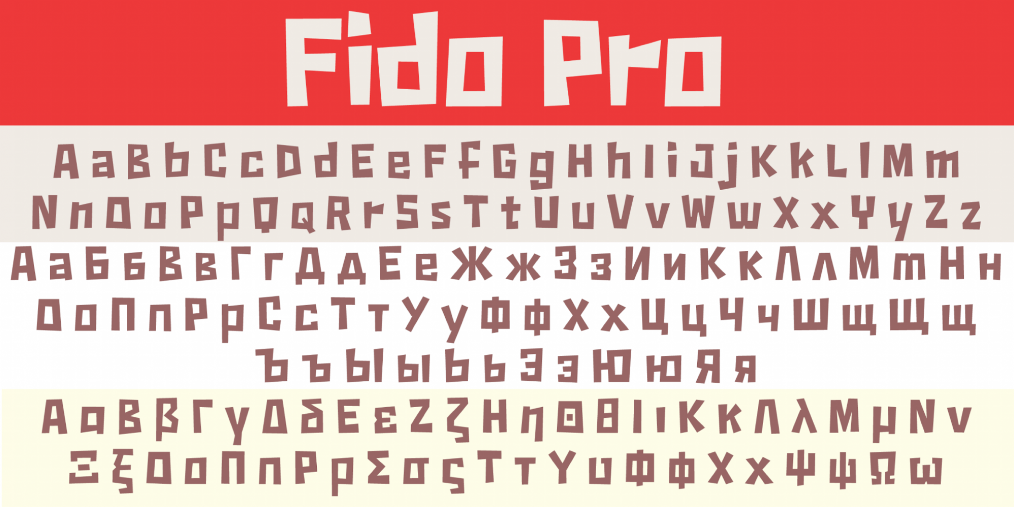 Fido Pro - Font-Wiki - Typografie.info
