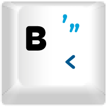 latin capital letter b - E1-Tastaturbelegung - Typografie.info